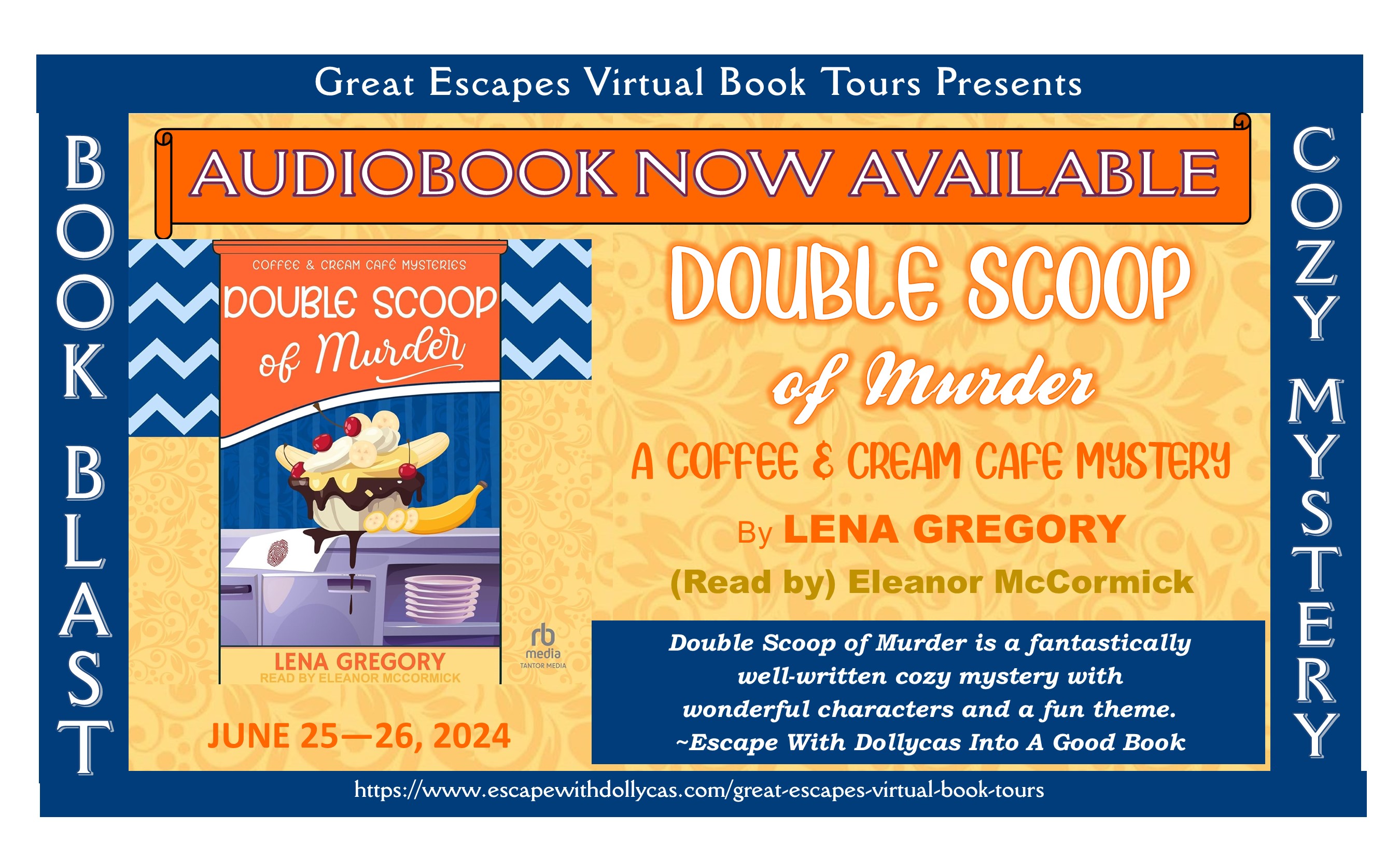 BOOK BLAST! Audiobook Now Available: Double Scoop of Murder: Coffee ...